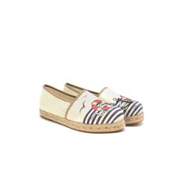 Calceo Espadrilles in Dunkelblau/ Creme - 80% | Gr&ouml;&szlig;e 40 | Damen-schuhe-halbschuhe