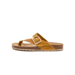 billowy Leder-Zehentrenner in Gelb - 52% | Gr&ouml;&szlig;e 37 | Damen-sandalen