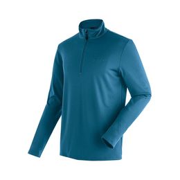 Maier Sports Funktionslongsleeve "Felix" in Blau - 54% | Gr&ouml;&szlig;e 48 | Herren-sportshirts