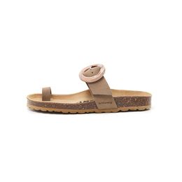 billowy Leder-Zehentrenner in Braun - 52% | Gr&ouml;&szlig;e 40 | Damen-sandalen