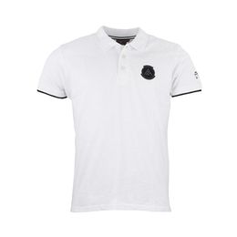 Peak Mountain Poloshirt in Wei&szlig; - 63% | Gr&ouml;&szlig;e L | Herren-plussize
