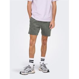 Only & Sons ONLY & SONS Cordshorts in Grau - 40% | Gr&ouml;&szlig;e L | Herren-plussize