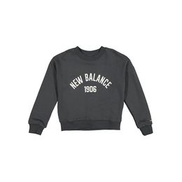 New Balance Sweatshirt "Essentials Varsity" in Anthrazit - 43% | Gr&ouml;&szlig;e 140 | Kinder-sweatshirts-jacken