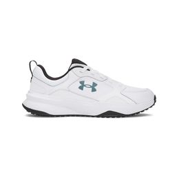 Under Armour Leder-Trainingsschuhe in Wei&szlig; - 53% | Gr&ouml;&szlig;e 47,5 | Herrenschuhe-outdoorschuhe