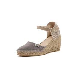 natural world Keilpumps in Beige/ Grau - 59% | Gr&ouml;&szlig;e 39 | Pumps
