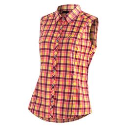 Maier Sports Funktionshemd "Paloma" in Gelb/ Rot/ Pflaume - 63% | Gr&ouml;&szlig;e 44 | Damen-outdoor-tops-shirts