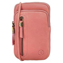 HIDE & STITCHES Leder-Handytasche in Rosa - (B)11 x (H)19 x (T)2 cm - 64% | Damen-handytaschen