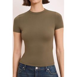Trendyol Shirt in Khaki - 70% | Gr&ouml;&szlig;e L | Damen-tops