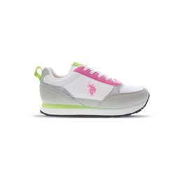 U.S. Polo Assn. Sneakers in Grau/ Wei&szlig;/ Pink - 47% | Gr&ouml;&szlig;e 38 | Kindersneakers