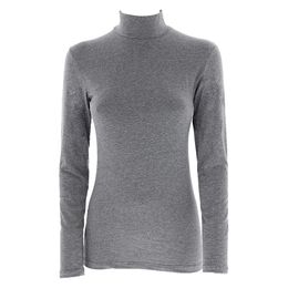 COTONELLA Longsleeve in Grau - 39% | Gr&ouml;&szlig;e L | Damen-tops