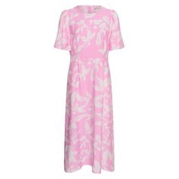 Kaffe Kleid in Rosa/ Wei&szlig; - 39% | Gr&ouml;&szlig;e 38 | Damen-kleider