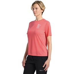 Jack Wolfskin Funktionsshirt "Vonnan" in Pink - 44% | Gr&ouml;&szlig;e L | Damen-outdoor-tops-shirts