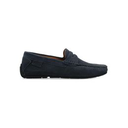 Wrangler Leder-Slipper in Dunkelblau - 41% | Gr&ouml;&szlig;e 45 | Herren-schuhe-halbschuhe