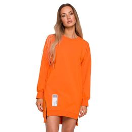made of emotion Sweatkleid in Orange - 64% | Gr&ouml;&szlig;e S | Damen-kleider