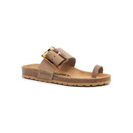 billowy Leder-Zehentrenner in Beige - 50% | Gr&ouml;&szlig;e 36 | Damen-sandalen