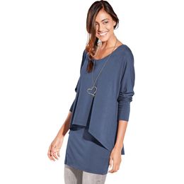 Heine Longsleeve in Blau - 53% | Gr&ouml;&szlig;e 40 | Damen-tops