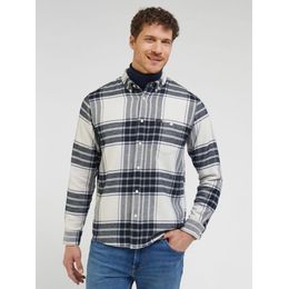 Lee Hemd - Regular fit - in Dunkelblau/ Wei&szlig; - 72% | Gr&ouml;&szlig;e M | Herren-plussize