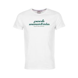 Peak Mountain Shirt in Wei&szlig; - 64% | Gr&ouml;&szlig;e M | Herren-plussize