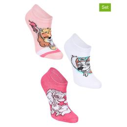 Build Your Brand Kids 3er-Set: Socken "Paw Patrol" in Rosa/ Pink/ Wei&szlig; - 21% | Gr&ouml;&szlig;e 23-26 | Kinder-socken-strumpfhosen