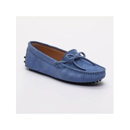 CHARLES & SMITH Leder-Mokassins "Newton" in Blau - 56% | Gr&ouml;&szlig;e 36 | Damen-schuhe-halbschuhe