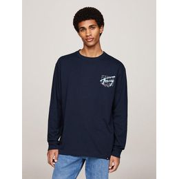 Tommy Jeans Longsleeve in Dunkelblau - 39% | Gr&ouml;&szlig;e L | Herrenshirts