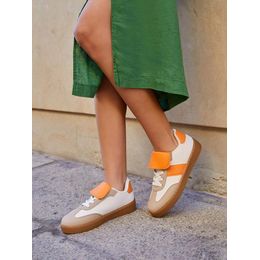 Bellucci Sneakers in Creme/ Beige/ Orange - 61% | Gr&ouml;&szlig;e 40 | Damen-sneakers