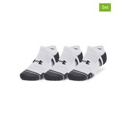 Under Armour 3er-Set: Sportsocken "Performance Tech" in Wei&szlig;/ Anthrazit - 33% | Gr&ouml;&szlig;e L | Damen-outdoor-ausruestung