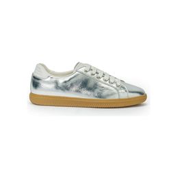 British Passport Leder-Sneakers in Silber - 60% | Gr&ouml;&szlig;e 39 | Damen-sneakers