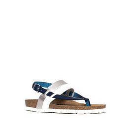 Sunbay Sandalen "Rita" in Wei&szlig;/ Blau/ Silber - 61% | Gr&ouml;&szlig;e 39 | Damen-sandalen
