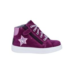 Richter Shoes Leder-Sneakers "Flora" in Lila - 56% | Gr&ouml;&szlig;e 33 | Kindersneakers