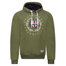 Geographical Norway Hoodie "Giger" in Khaki - 66% | Gr&ouml;&szlig;e XXL | Herren-sweatshirts-jacken