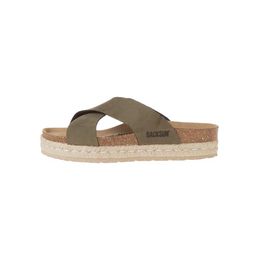 BACKSUN Pantoletten "Milano" in Khaki - 61% | Gr&ouml;&szlig;e 41 | Damen-pantoletten