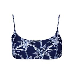 Barts Bikini-Oberteil "Enele Crop Top" in Dunkelblau/ Wei&szlig; - 65% | Gr&ouml;&szlig;e 38 | Damen-bademode