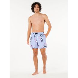Rip Curl Badeshorts "Fun Times Volley" in Lila - 48% | Gr&ouml;&szlig;e M | Herren-bademode-sport