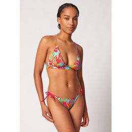 Skiny Bikini-Oberteil in T&uuml;rkis/ Rot - 62% | Gr&ouml;&szlig;e 38C/D-Cup | Damen-bademode