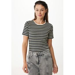 Mexx Shirt in Schwarz/ Beige - 58% | Gr&ouml;&szlig;e XS | Damen-tops
