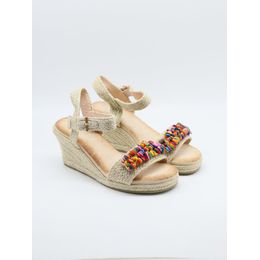 Bellucci Keilsandaletten in Beige - 64% | Gr&ouml;&szlig;e 39 | Damen-sandalen