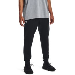 Under Armour Sweathose "Rival Fleece" in Schwarz - 38% | Gr&ouml;&szlig;e S | Herren-plussize