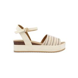 Wrangler Keilsandaletten in Creme - 40% | Gr&ouml;&szlig;e 36 | Damen-sandalen