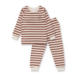 Sense Organics Pyjama "Long John" in Braun - 54% | Gr&ouml;&szlig;e 98 | Kinder-waesche