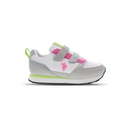 U.S. Polo Assn. Sneakers in Grau/ Wei&szlig;/ Pink - 52% | Gr&ouml;&szlig;e 32 | Kindersneakers