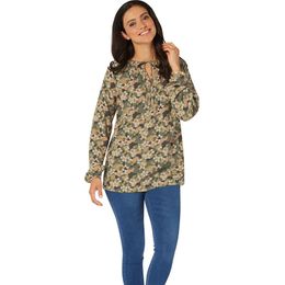 WITT WEIDEN Bluse in Khaki/ Hellbraun - 50% | Gr&ouml;&szlig;e 48 | Damen-blusen