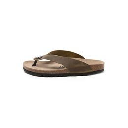 billowy Leder-Zehentrenner in Braun - 54% | Gr&ouml;&szlig;e 43 | Herrensandalen