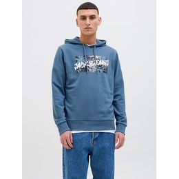 Jack & Jones Jack & Jones Hoodie "Hawaii" in Blau - 45% | Gr&ouml;&szlig;e M | Herren-sweatshirts-jacken