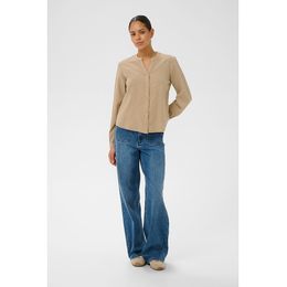 Kaffe Bluse in Beige - 44% | Gr&ouml;&szlig;e 38 | Damen-blusen