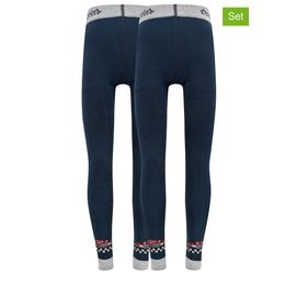 Ewers 2er-Set: Leggings in Dunkelblau - 50% | Gr&ouml;&szlig;e 98 | Kinderhosen