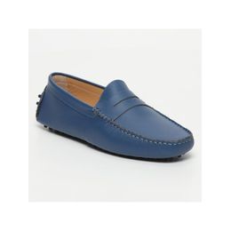 CHARLES & SMITH Leder-Mokassins in Blau - 54% | Gr&ouml;&szlig;e 42 | Herren-schuhe-halbschuhe