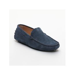 CHARLES & SMITH Leder-Mokassins in Dunkelblau - 57% | Gr&ouml;&szlig;e 42 | Herren-schuhe-halbschuhe