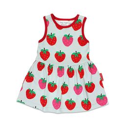 Toby tiger Kleid "Strawberry" in Wei&szlig;/ Rot - 44% | Gr&ouml;&szlig;e 110 | Kinderkleider