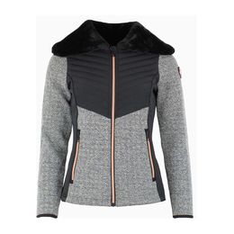 Peak Mountain Hybridjacke "Antemos" in Grau - 65% | Gr&ouml;&szlig;e XL | Damen-outdoorjacken